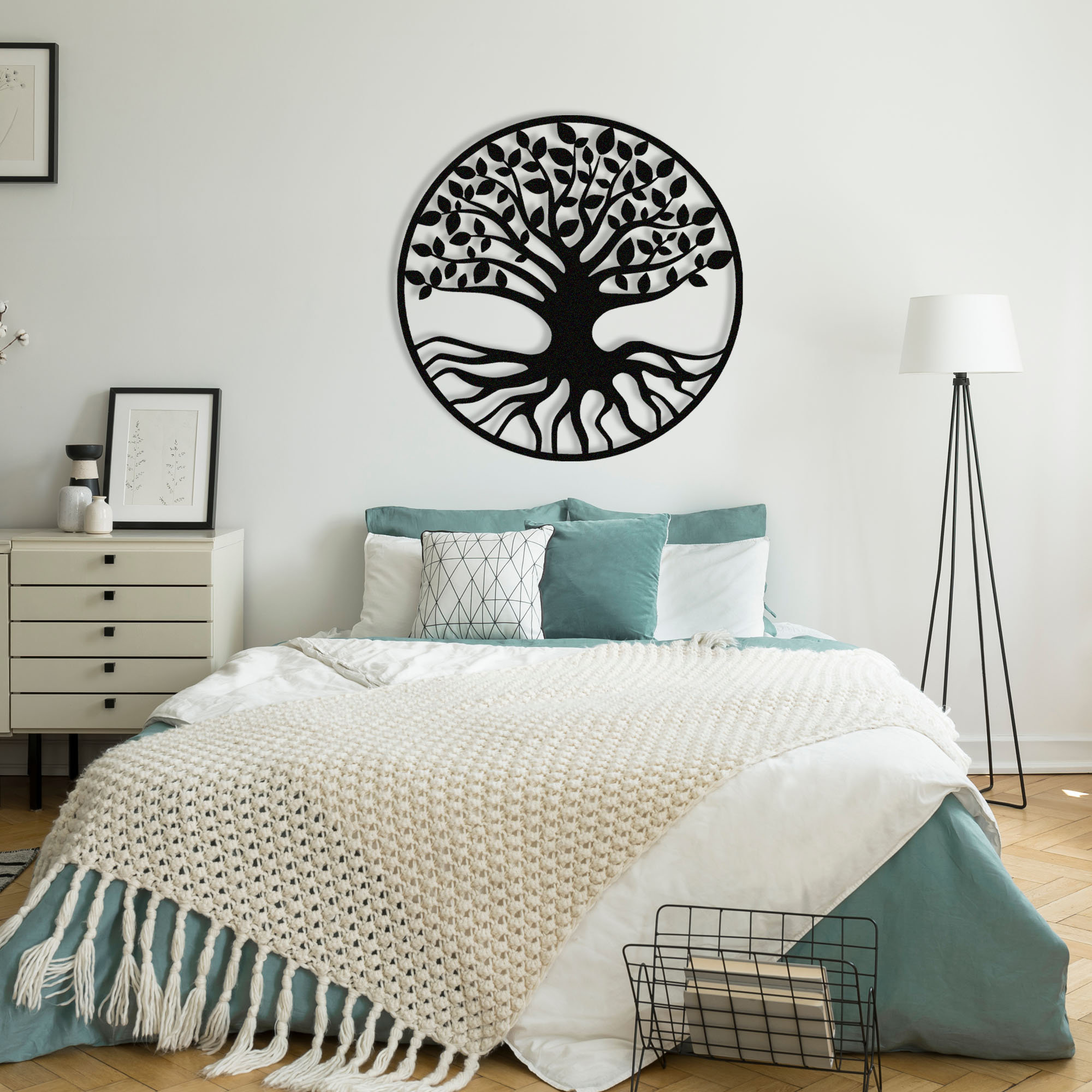 Black Metal Tree of Life Wall Decor - Modern Home Art - Etsy