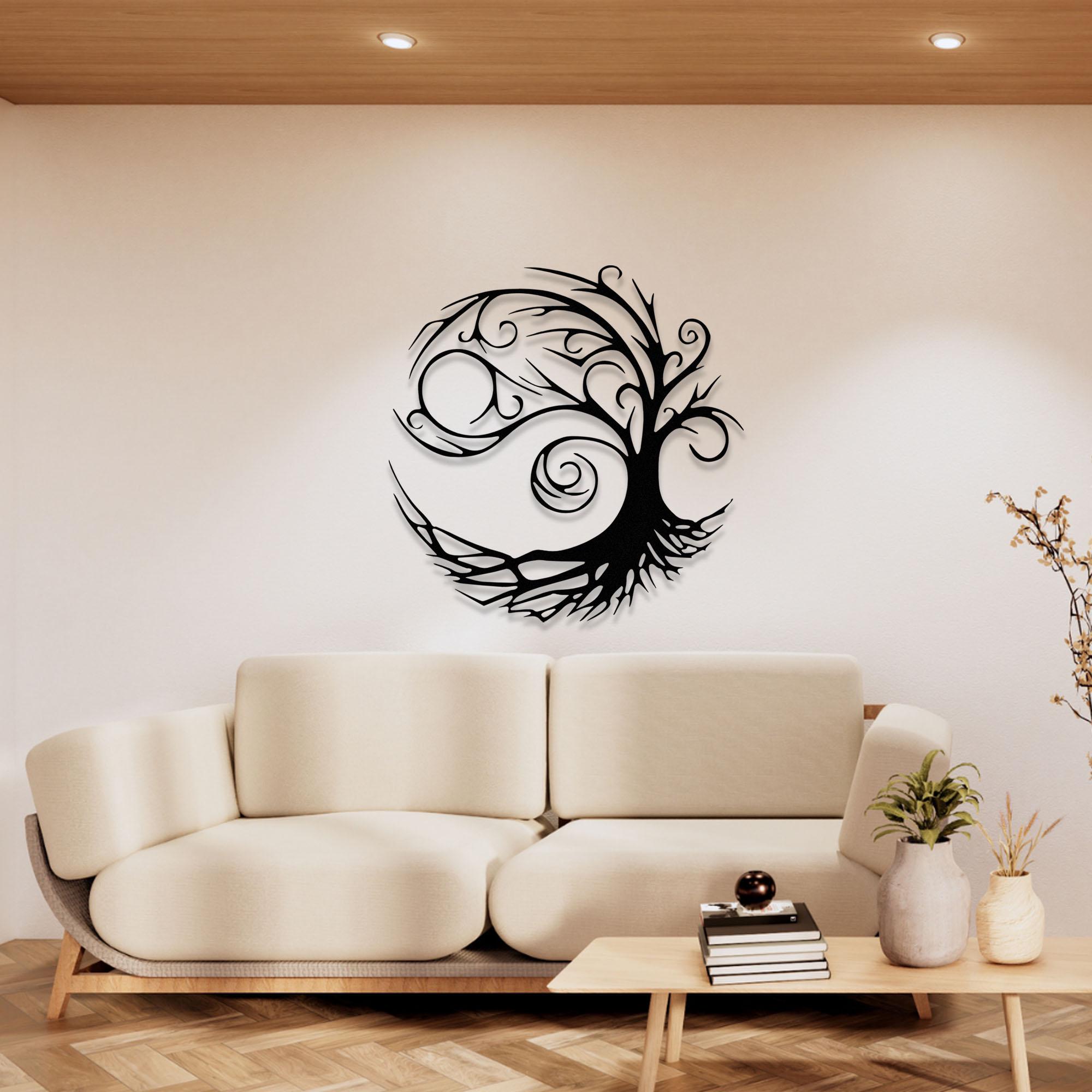 Metal Tree Branch Wall Art, Modern Indoor Outdoor Sculpture - Etsy