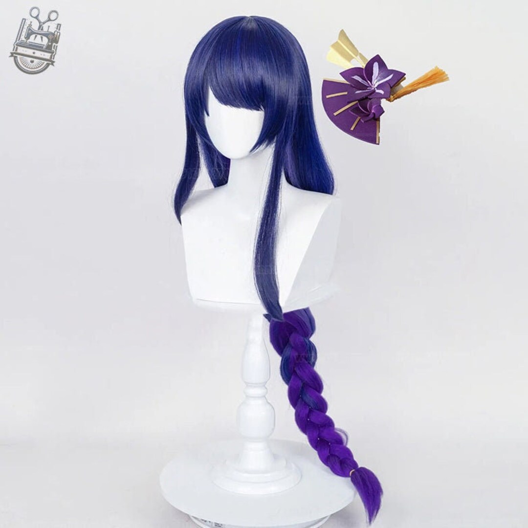 Game, Cosplay Wig, Raiden Shogun, Genshin Impact, Long Wig, for Cosplay ...