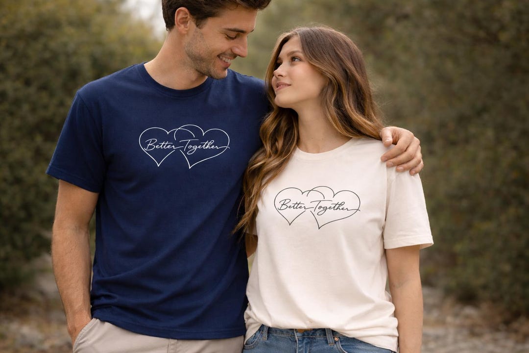 Better Together Couple T-shirt | Matching Couple Shirt | Minimalist ...