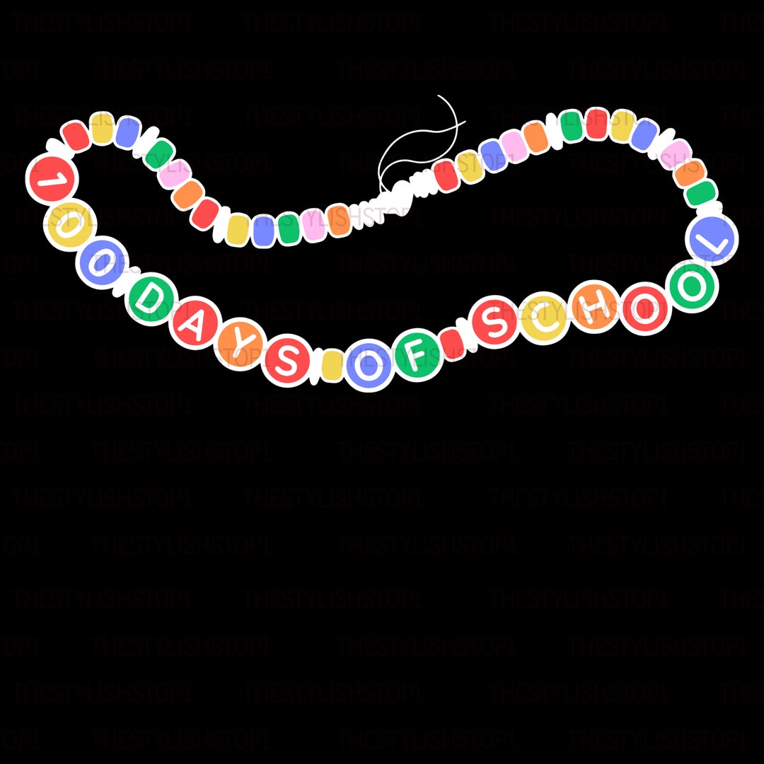 Swiftie Inspired 100 Days of School Friendship Bracelet Era PNG Perfect ...