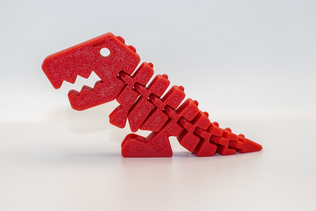 Flexi Rex/flexy Dinosaur Toy Custom 3D Printed Dinosaur, Articulated ...