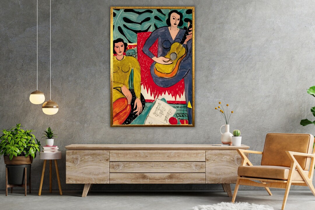 Henri Matisse, Music, Guitar, Women, Canvas Art, Vertical Wall Decor ...