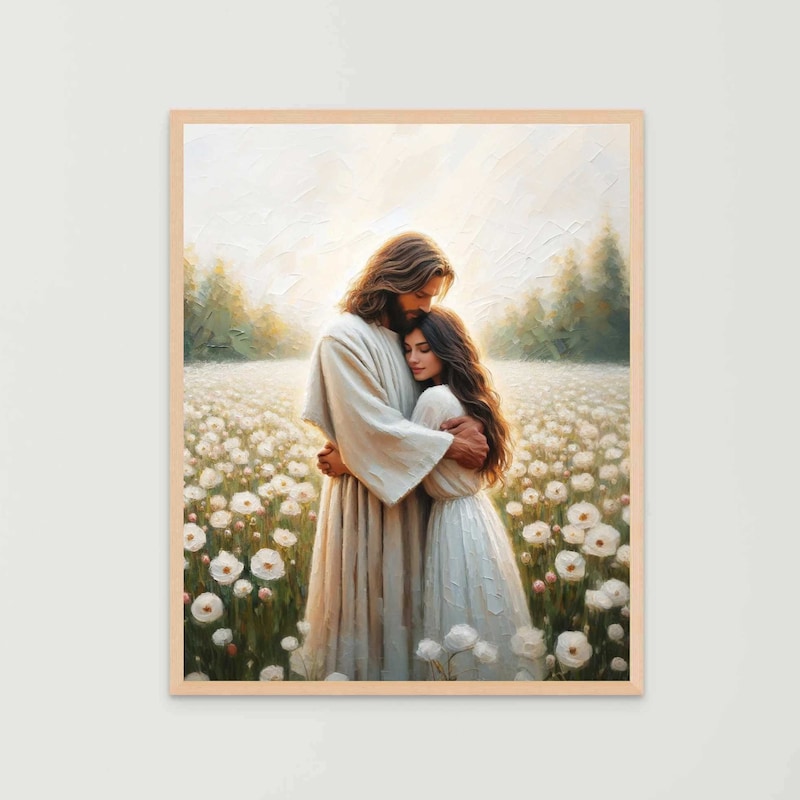 Jesus Hugging Woman - Etsy
