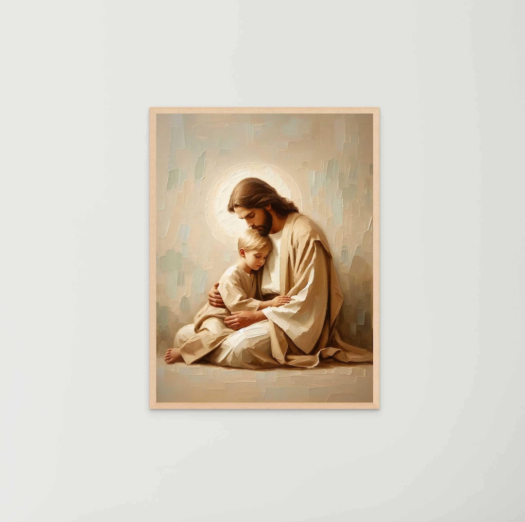 Jesus Will Help, Christian Art, Jesus and Boy, Jesus Shepherd Art, LDS ...