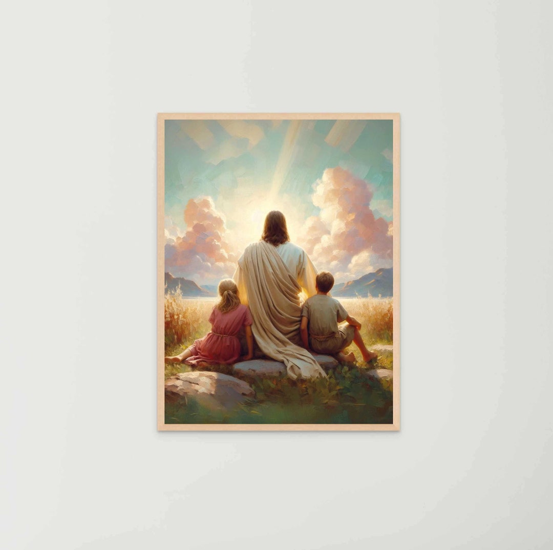 Days Together, Modern Christian Art, Jesus and Kids Art, Jesus Christ ...