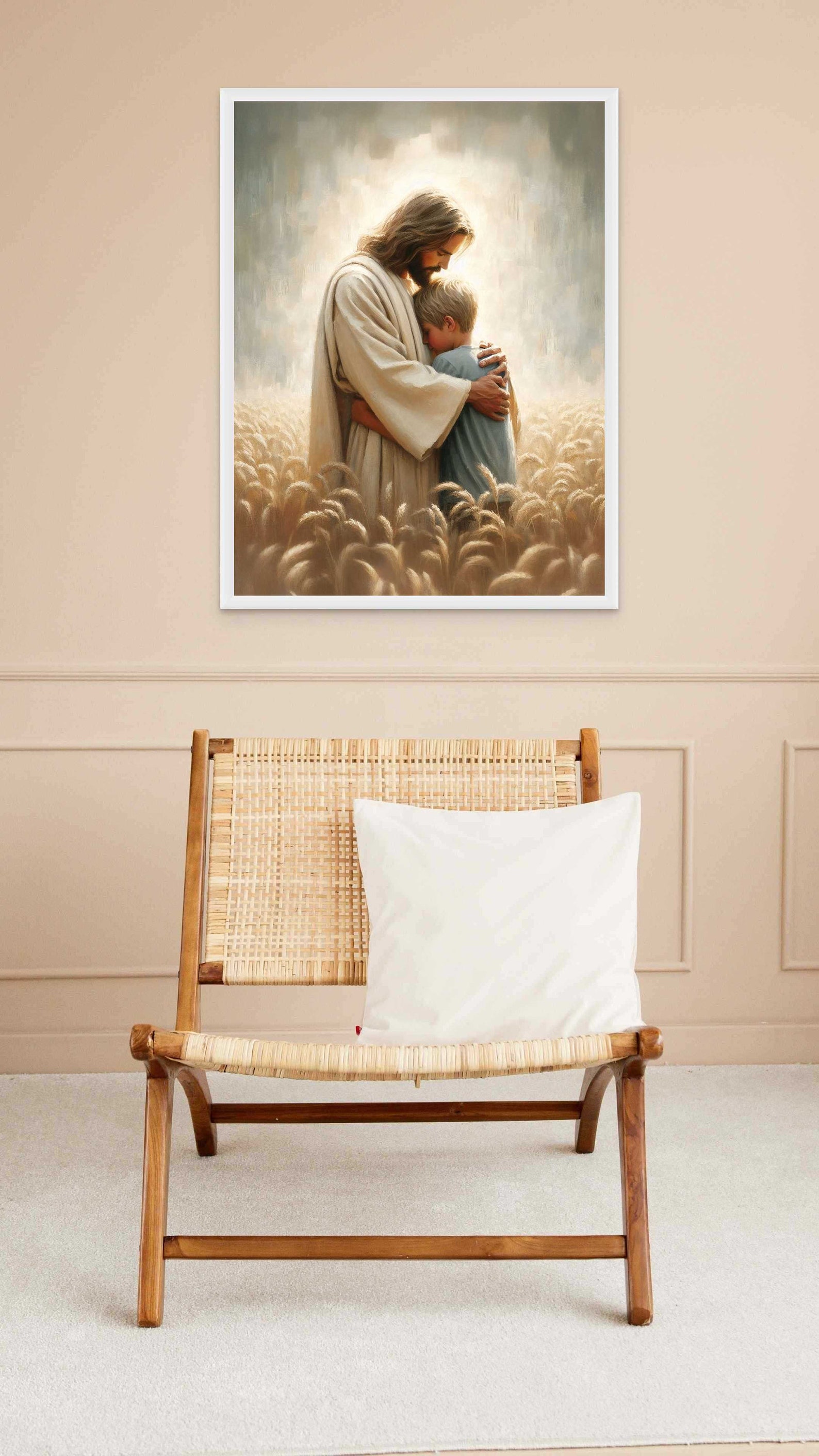 Jesus Hugging Boy, Christian Painting, Jesus With Children Art, Jesus ...