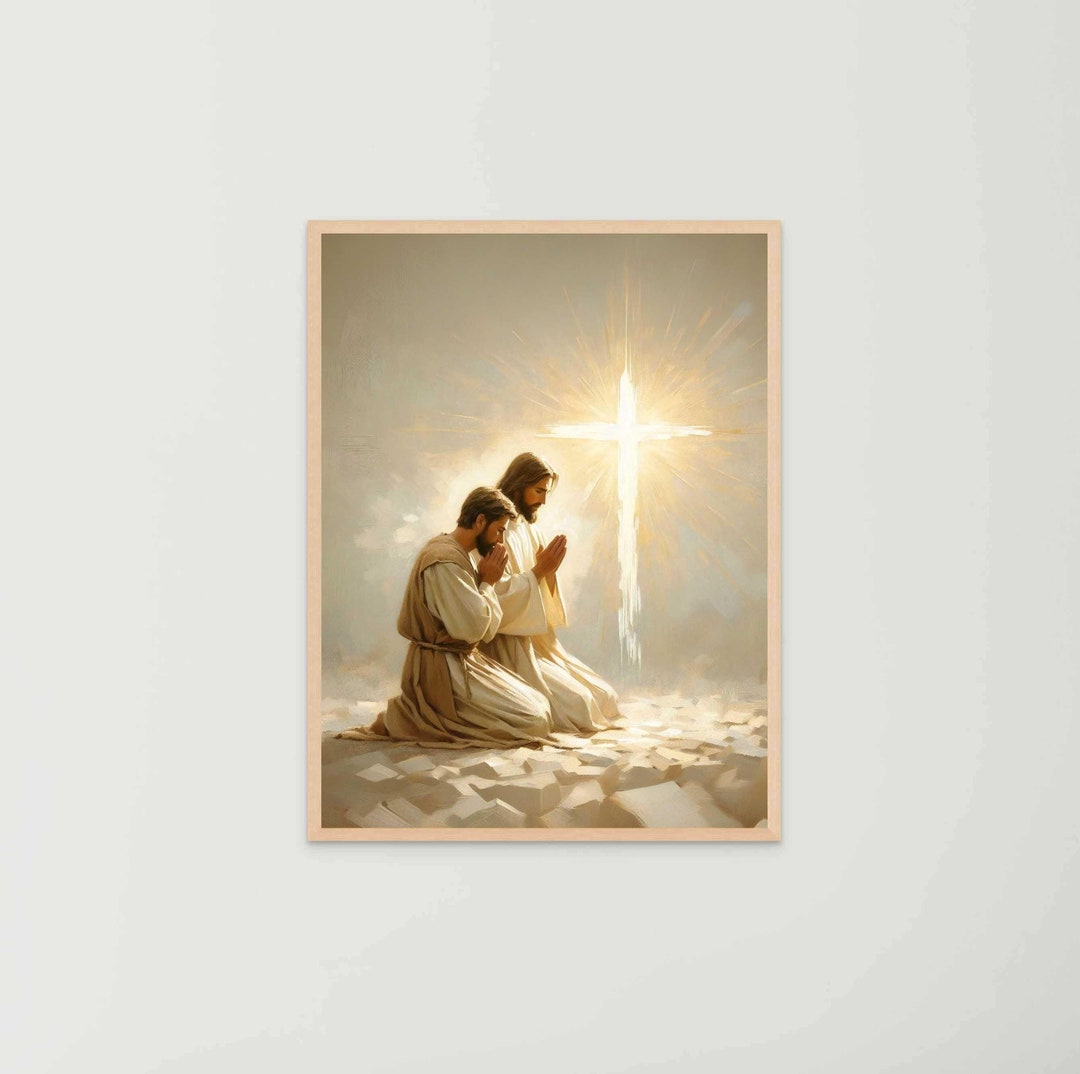 Eternal Faith Art, Digital Christian Art, Jesus and Man, Jesus Painting ...