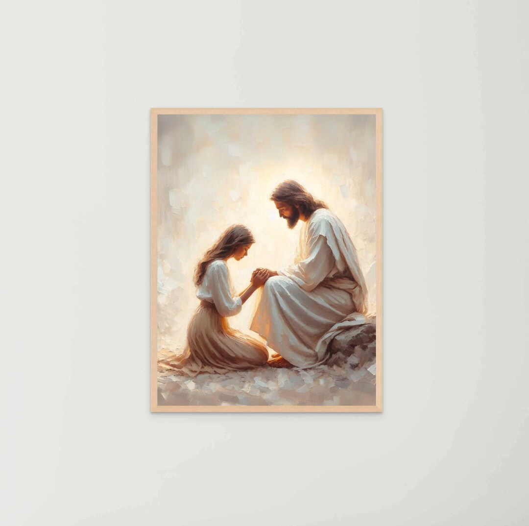 Day for Forgiveness, Instant Download, Christian Painting, Jesus and ...