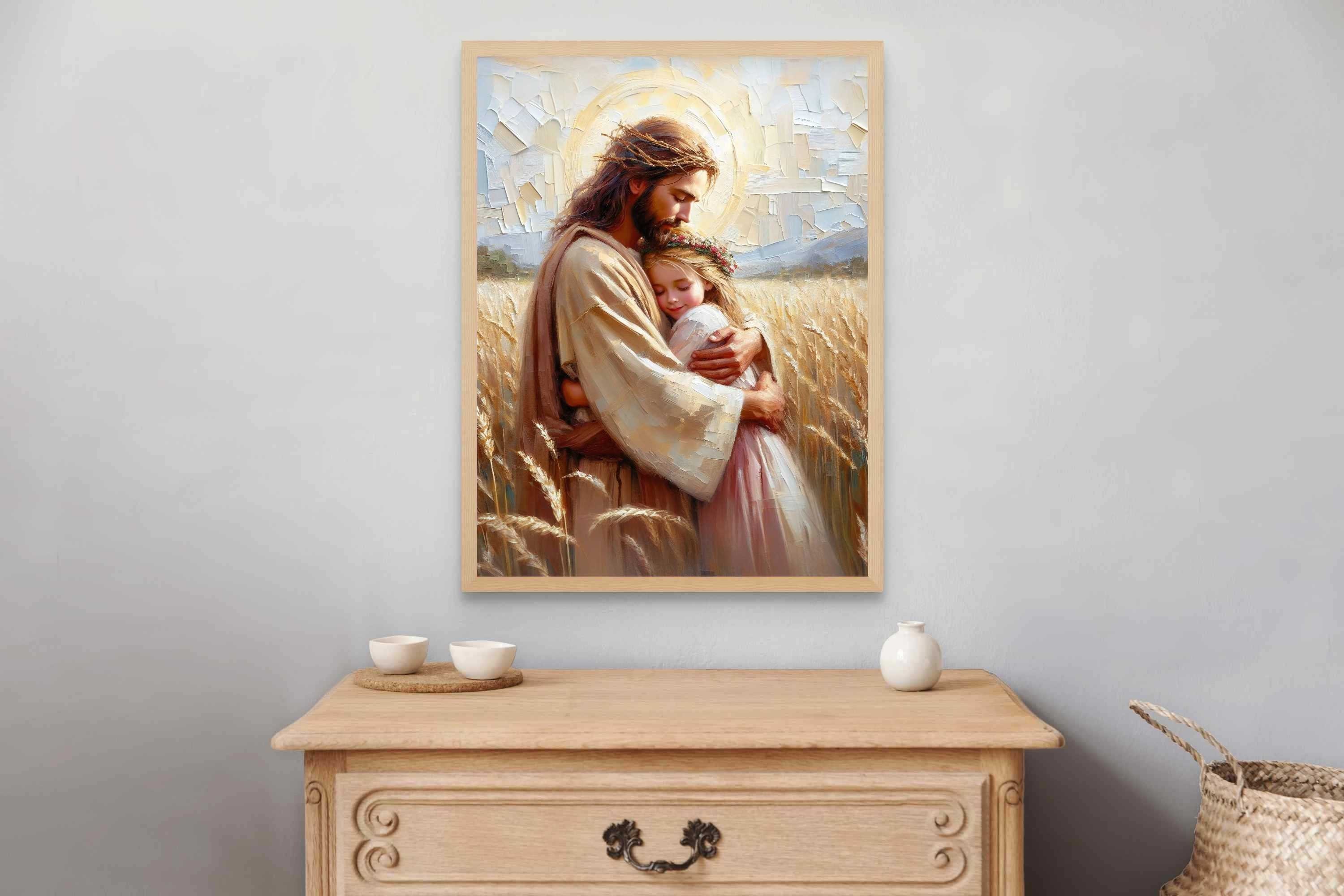 Happy Together, Christian Painting, Jesus and Girl Art, Jesus Picture ...