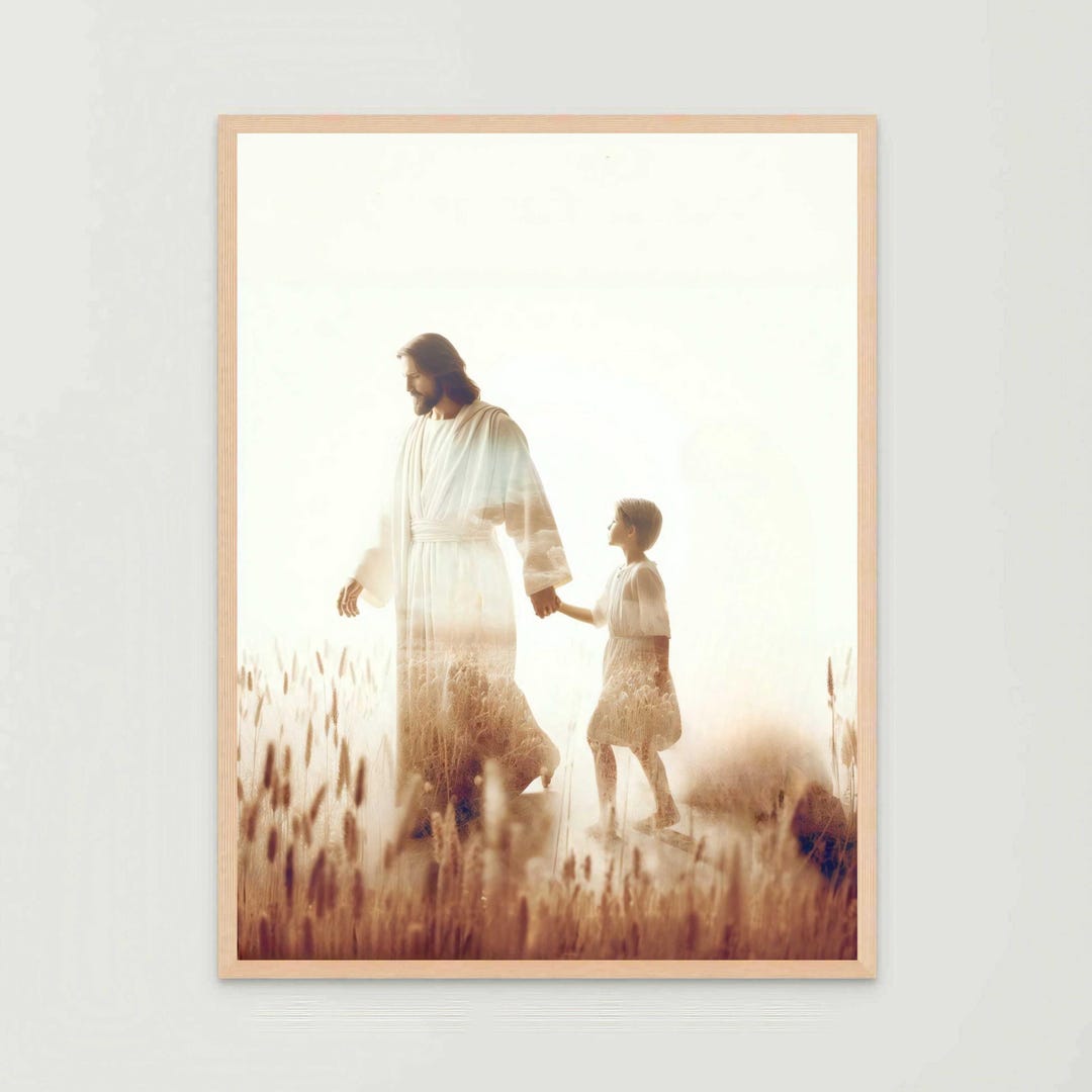 His Path of Love, Christian Painting, Jesus With Boy, Jesus Picture ...