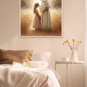 Blessed by the Saviour, Modern Christian Art, Jesus With Girl, Jesus ...