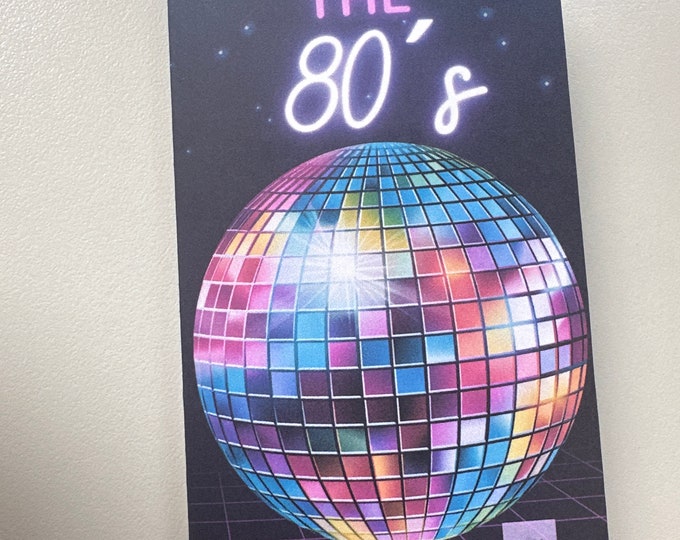 Back to the 80s, Folding Card, Scratch Challenge, Envelope Method - Etsy