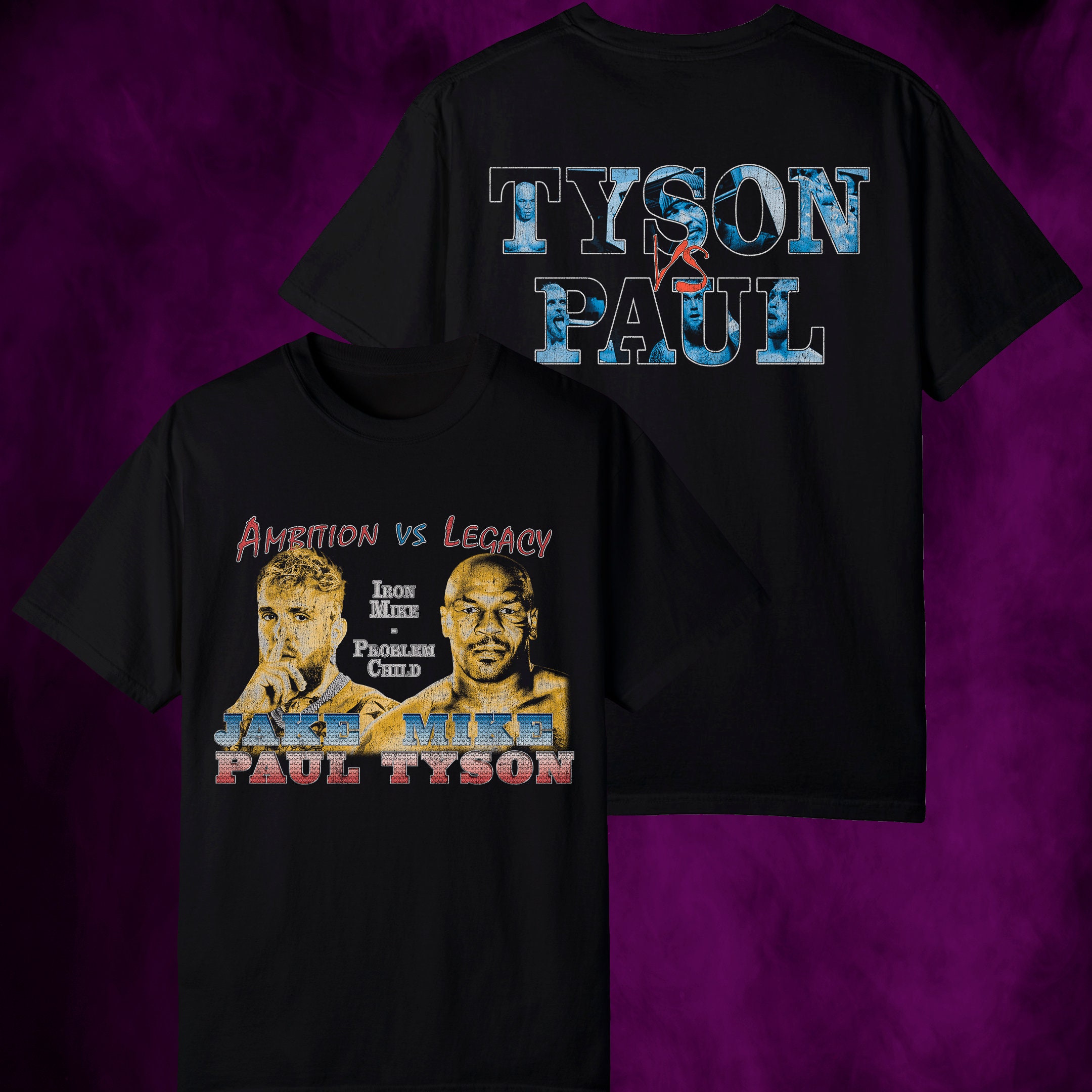 Vintage Mike Tyson Vintage Jake Paul T Shirt Bootleg Mike Tyson Tshirt ...