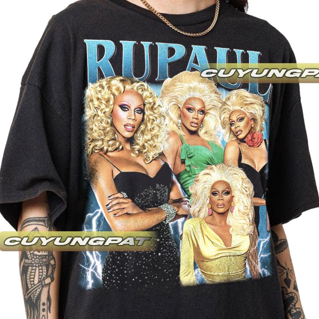 Rupaul American Drag Queen and Television Host Vintage T-shirt, Gift ...