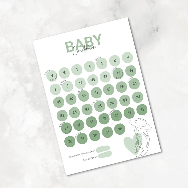 Baby Countdown - Etsy
