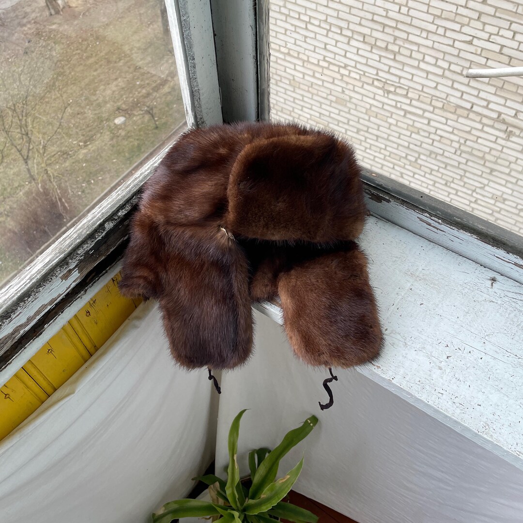 1980 Vintage Alt Ushanka Fuzzy Trapper Fur Winter Hat - Etsy