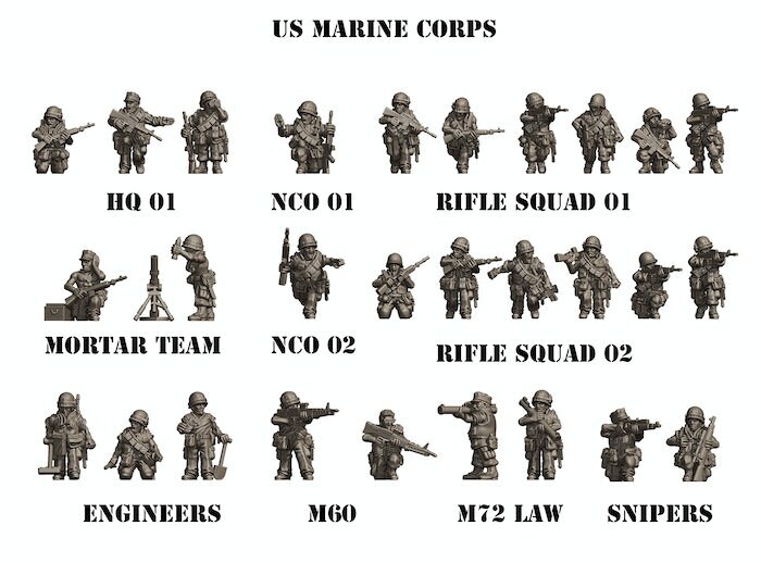 U.S and NVA Army Full Pack STL File High Quality 3D Model Printer Model ...