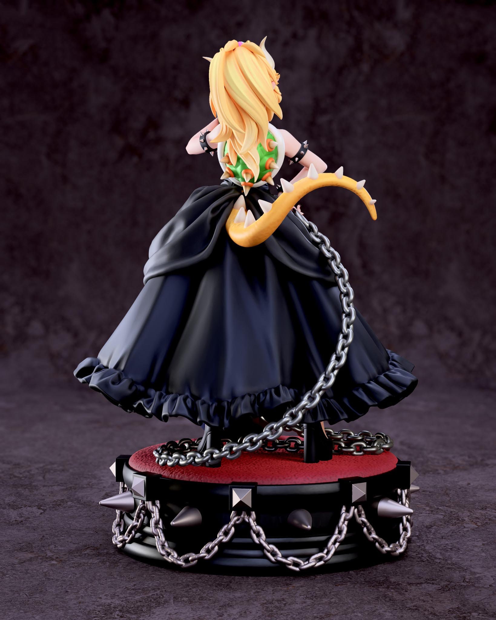 Bowsette STL File High Quality 3D Model Printer Model Action Figure ...