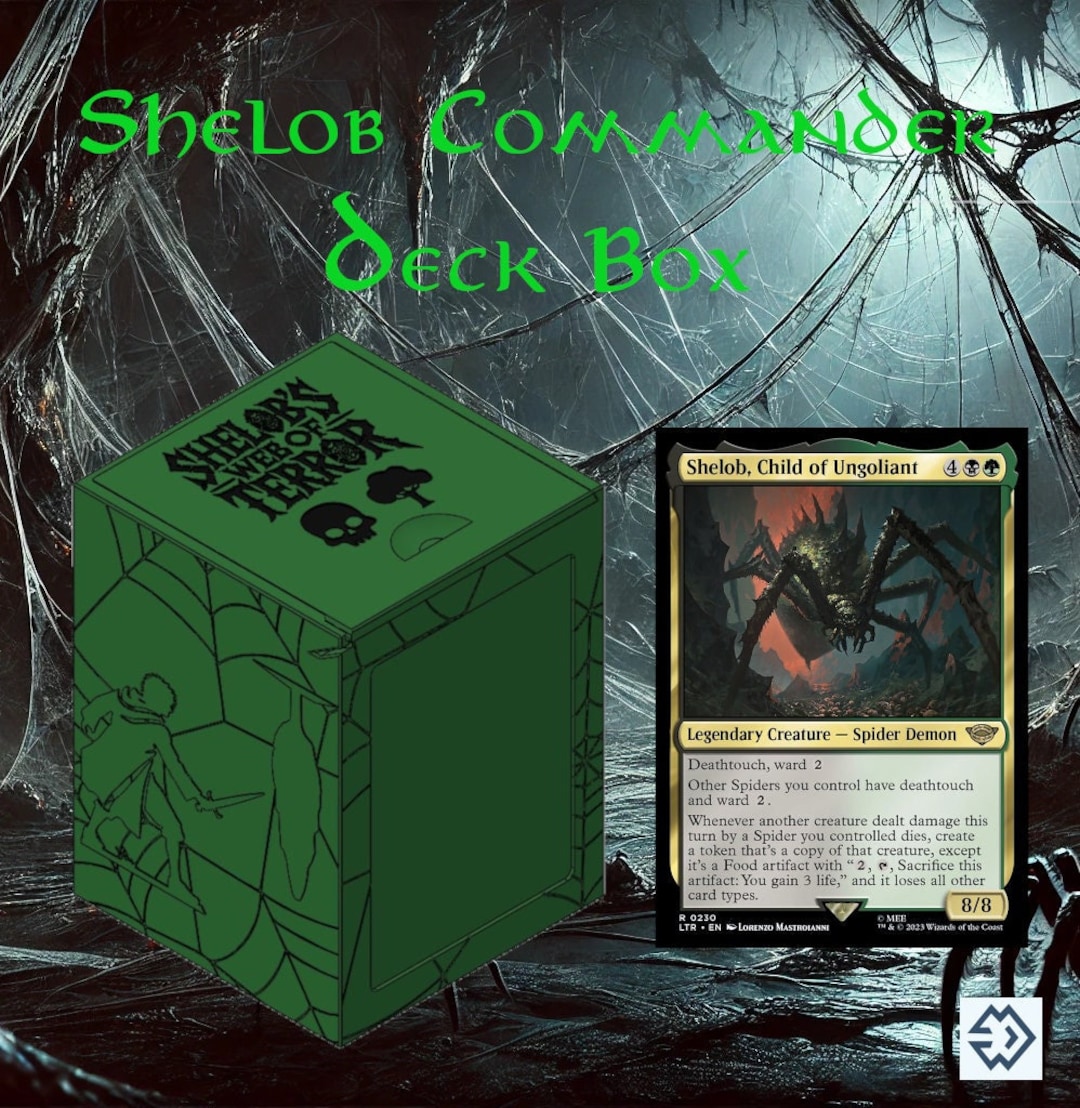 STL Files - Deck Box 100 Cards - Magic the Gathering TCG - Spider Theme ...