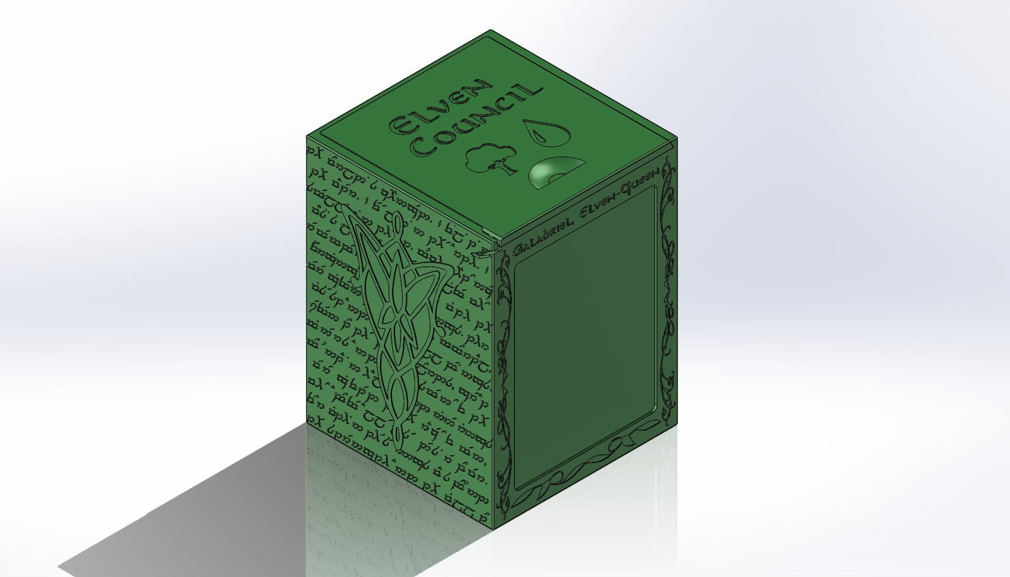 STL Files Deck Box 100 Cards Magic the Gathering TCG Elvish Theme ...