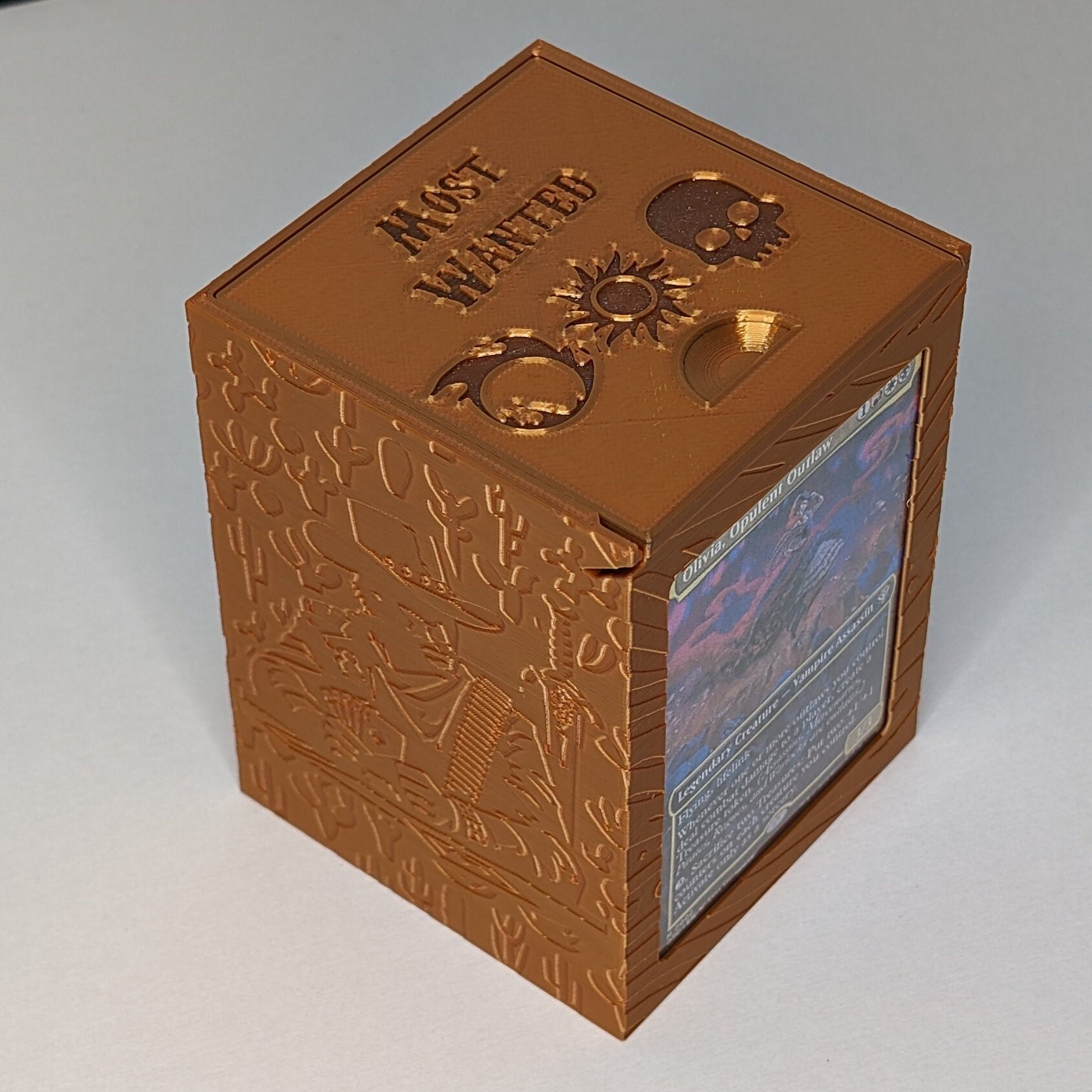 STL FILE ONLY | Outlaws Deck Box | 3D Printer Model | Thunder Junction ...