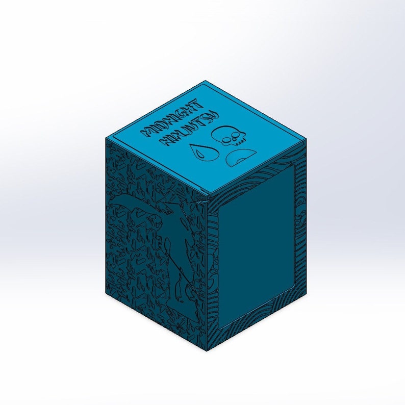 STL Files Deck Box 100 Cards Magic the Gathering TCG Ninja Theme yuriko ...