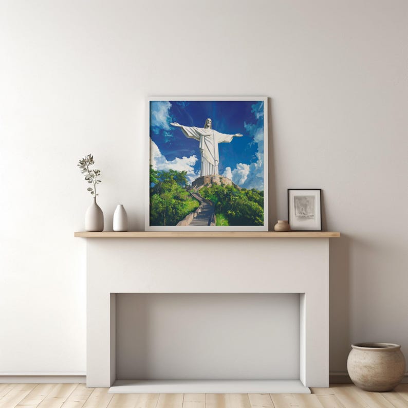 Christ the Redeemer - Contemporary Art Print Poster - Etsy