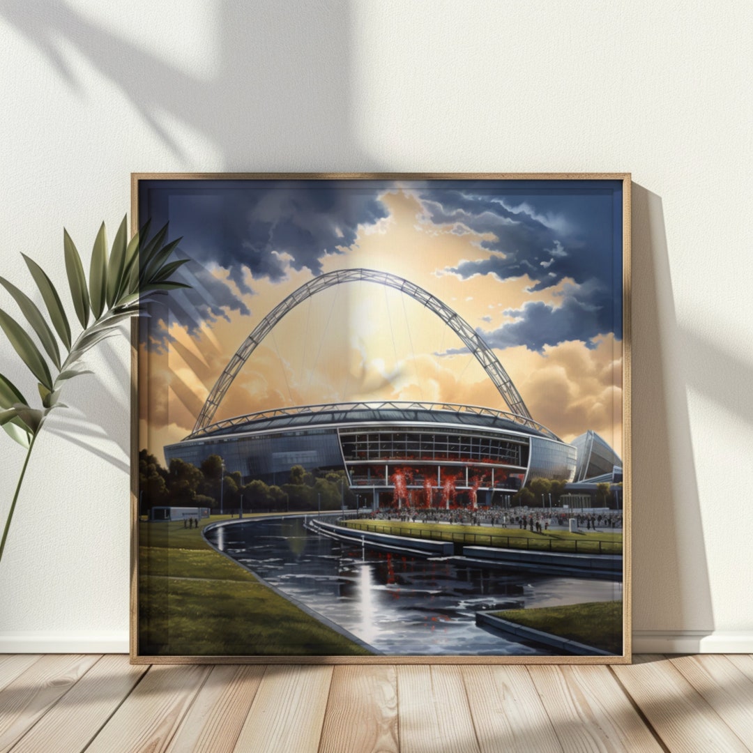 Wembley Stadium - Contemporary Art Print Poster - Etsy