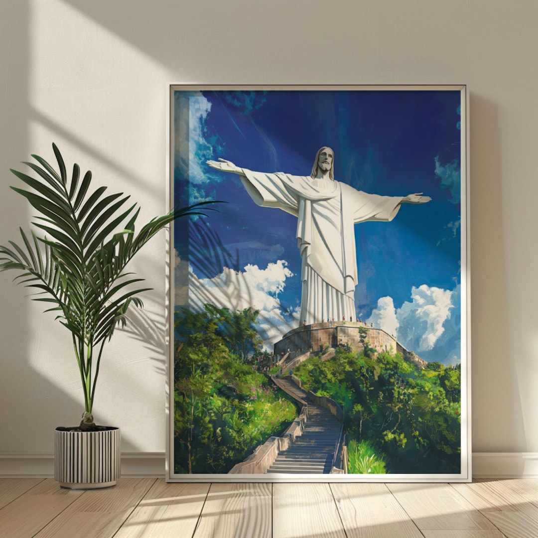 Christ the Redeemer - Contemporary Art Print Poster - Etsy