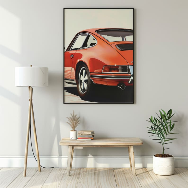 Porsche 911 Carrera - Contemporary Art Print Digital Poster - Etsy