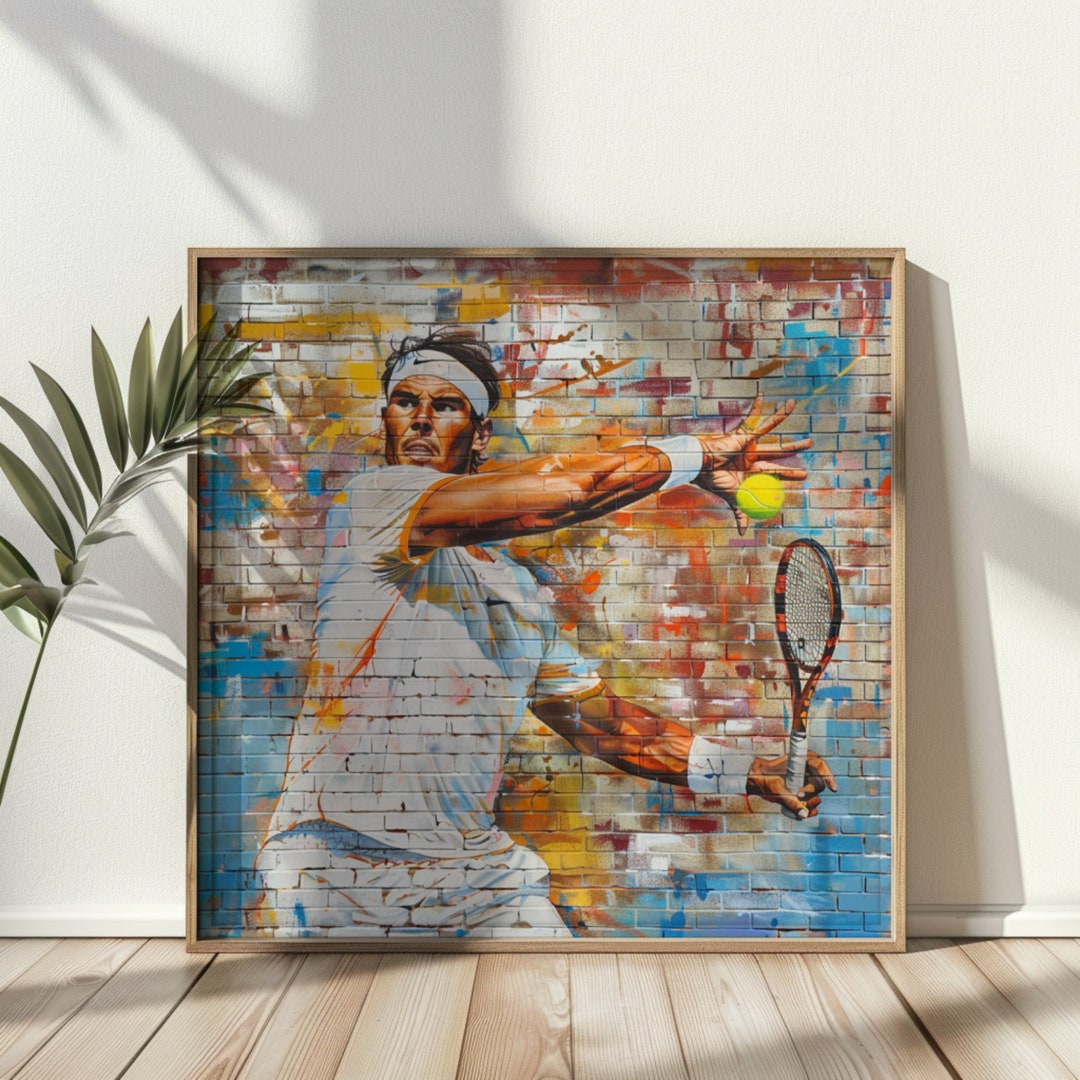 Rafa Nadal - Digital Print Poster - Etsy