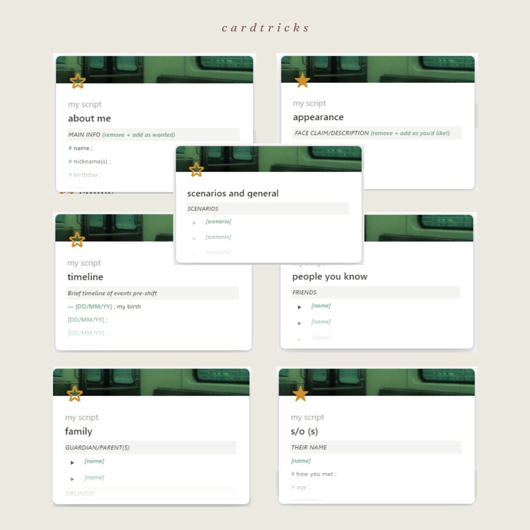 Reality Shifting Script Template Notion - Etsy