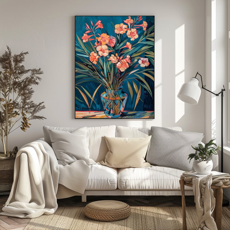 Vincent Van Gogh oleanders Printable Famous Art Prints. Instant ...