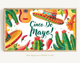 Frame TV Vintage Mexican Mural Art, Colorful Mexico Digital Download ...