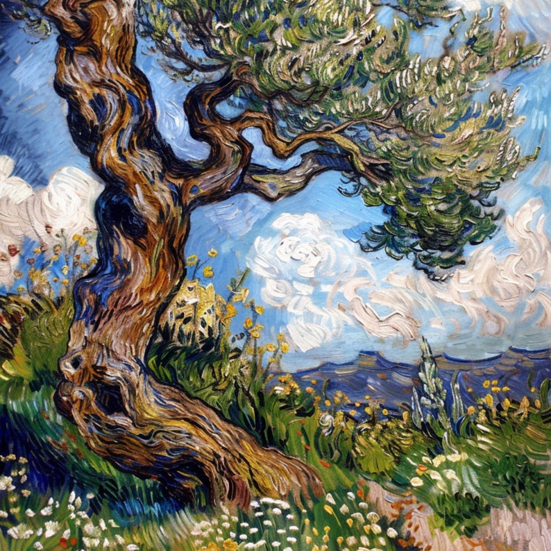 Vincent Van Gogh Tree Paintings , Printable Wall Art, Van Gogh Print ...