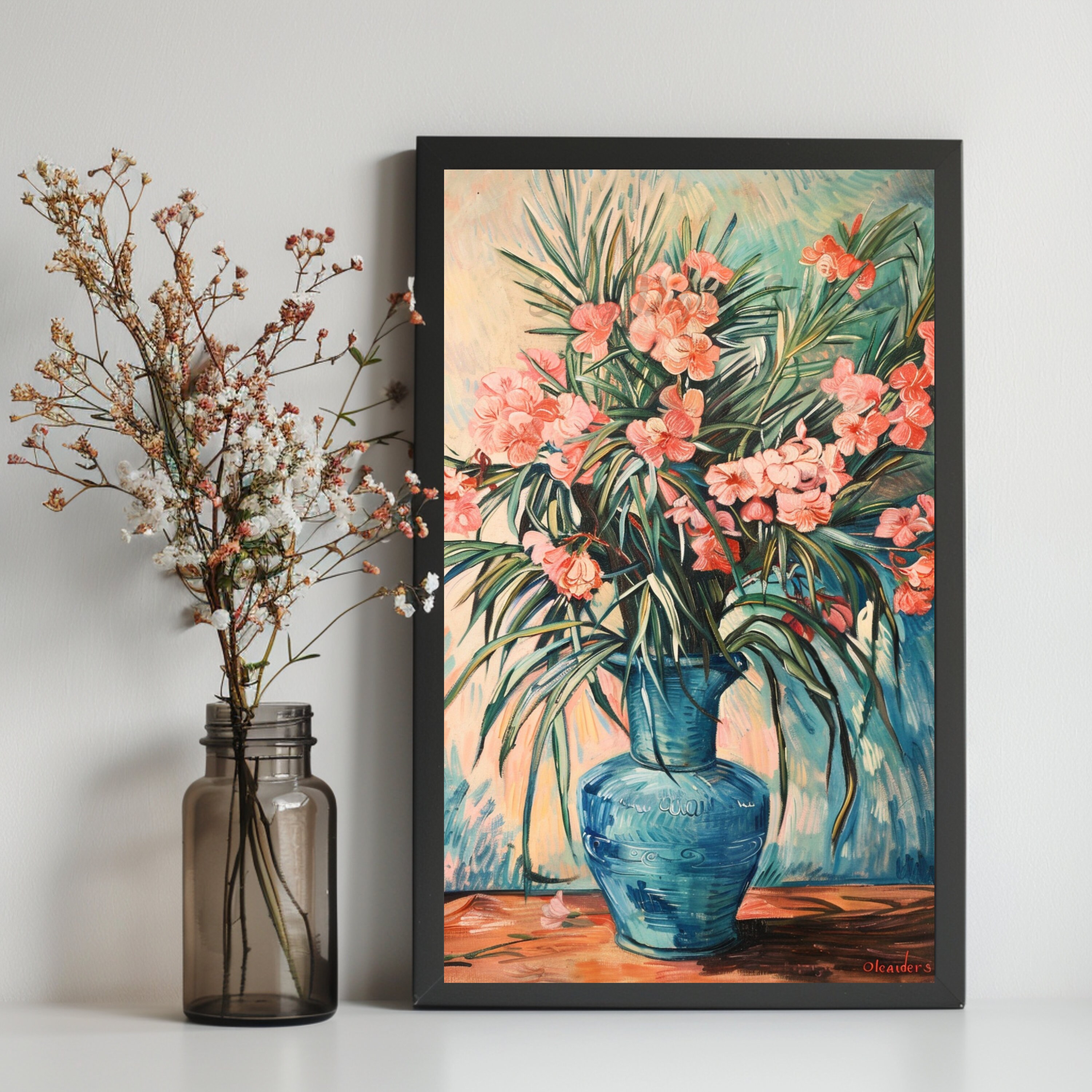 Vincent Van Gogh oleanders Printable Famous Art Prints. Instant ...