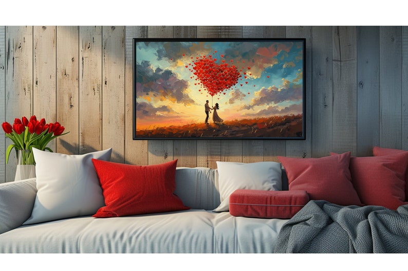 Valentine's Day Frame TV Art File |love in Frames |heart Felt ...