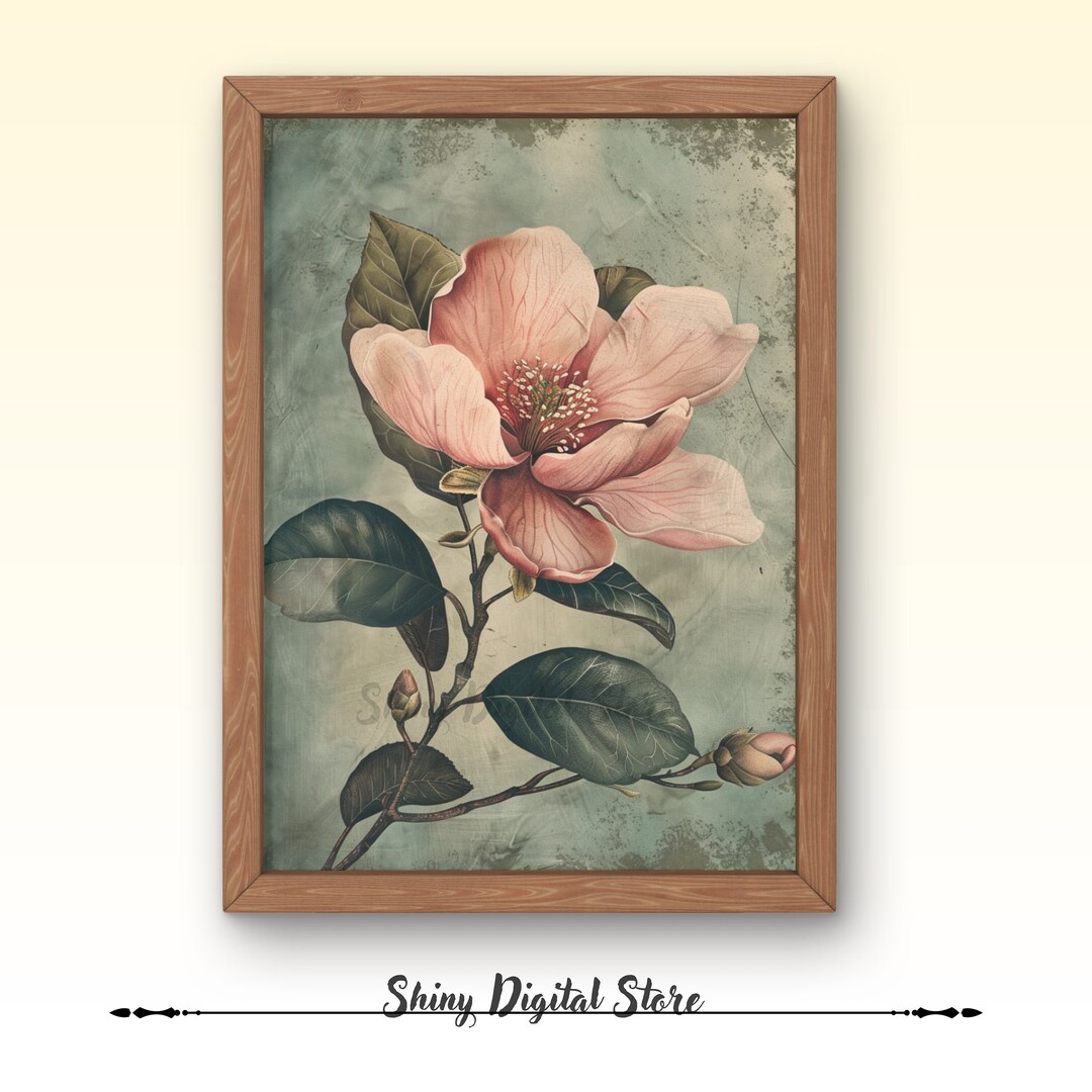 Floral Wall Painting | Vintage Flower Lump | Pressed Flower Fram ...