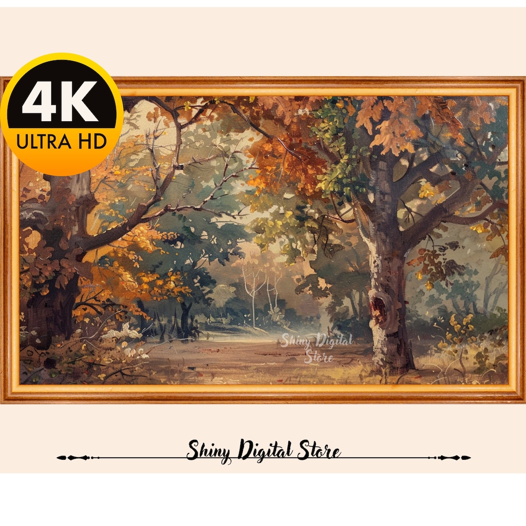 Enchanting Fall Thicket Frame TV Art, Samsung Frame TV Art Fall, Autumn ...