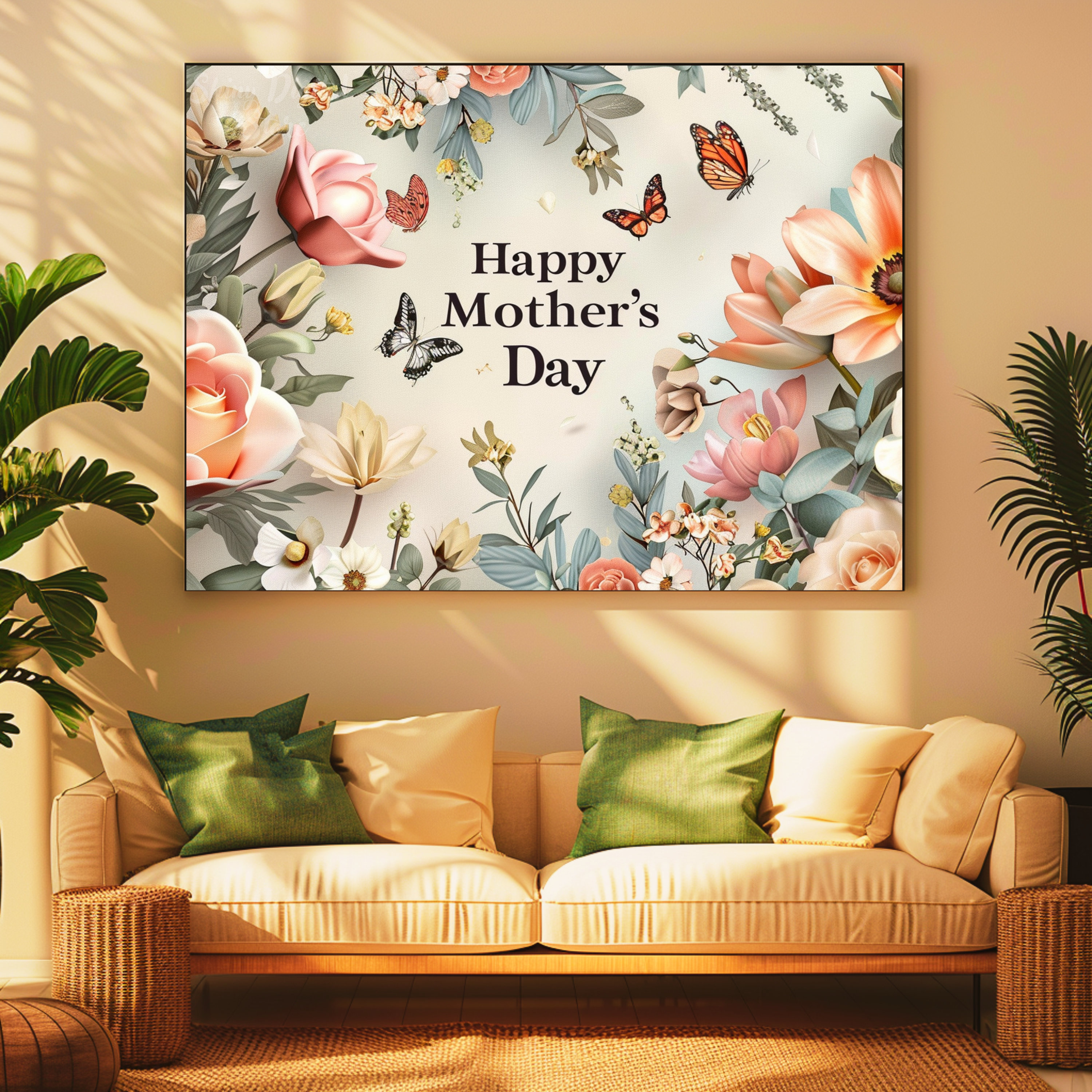 Happy Mothers Day 2024, Mothers Day Frame, Picture Frame Tv Art Mothers ...