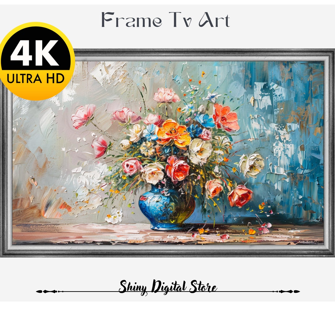 FRAME TV Art Mother's Day Roses Still Life, Samsung Frame Tv Art ...