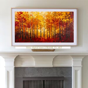 Frame TV Art Fall Downloadable Impressionist Painting | Autumn Leaves ...