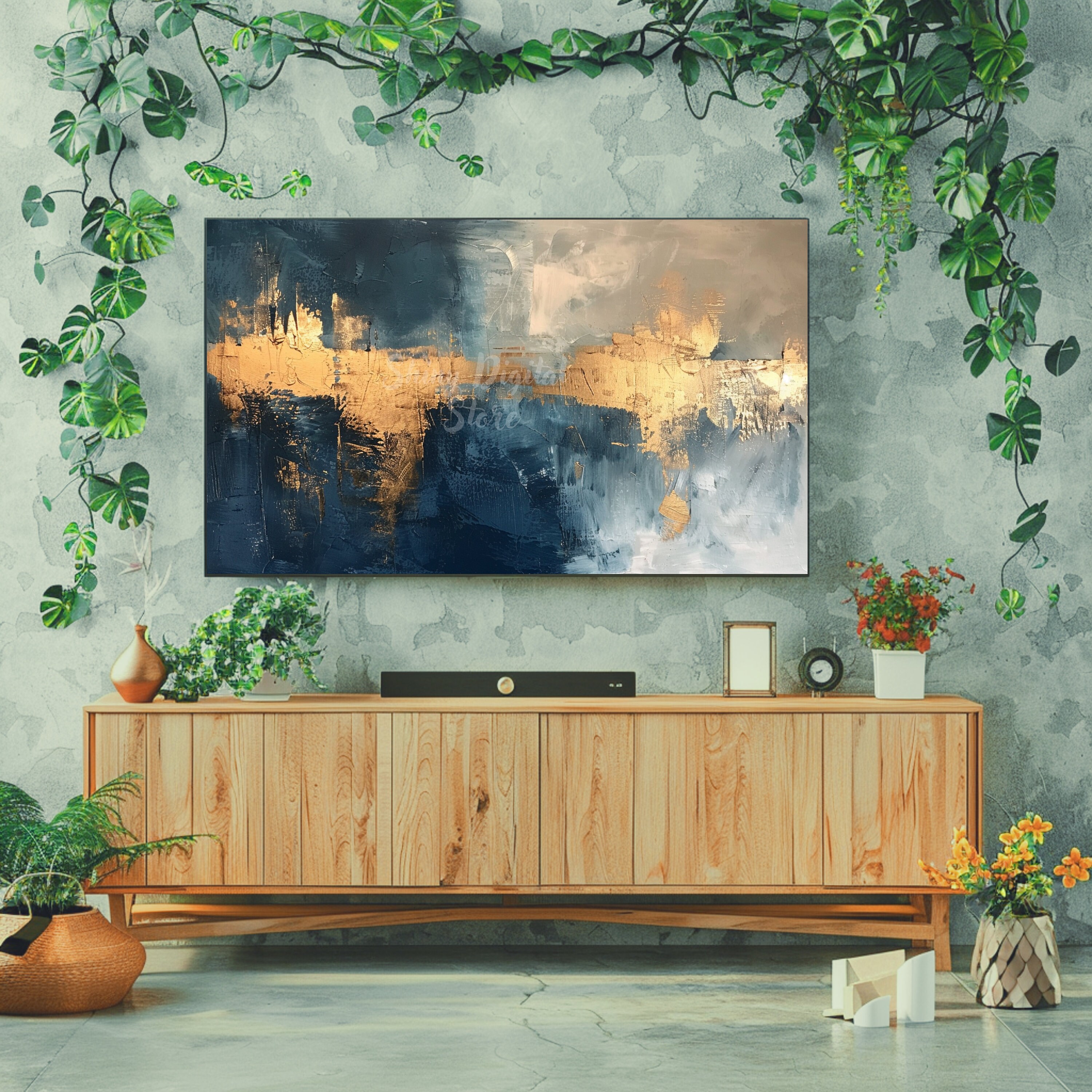 Texture Frame Tv Art Samsung Frame TV Art Modern Abstract Oil Painting ...