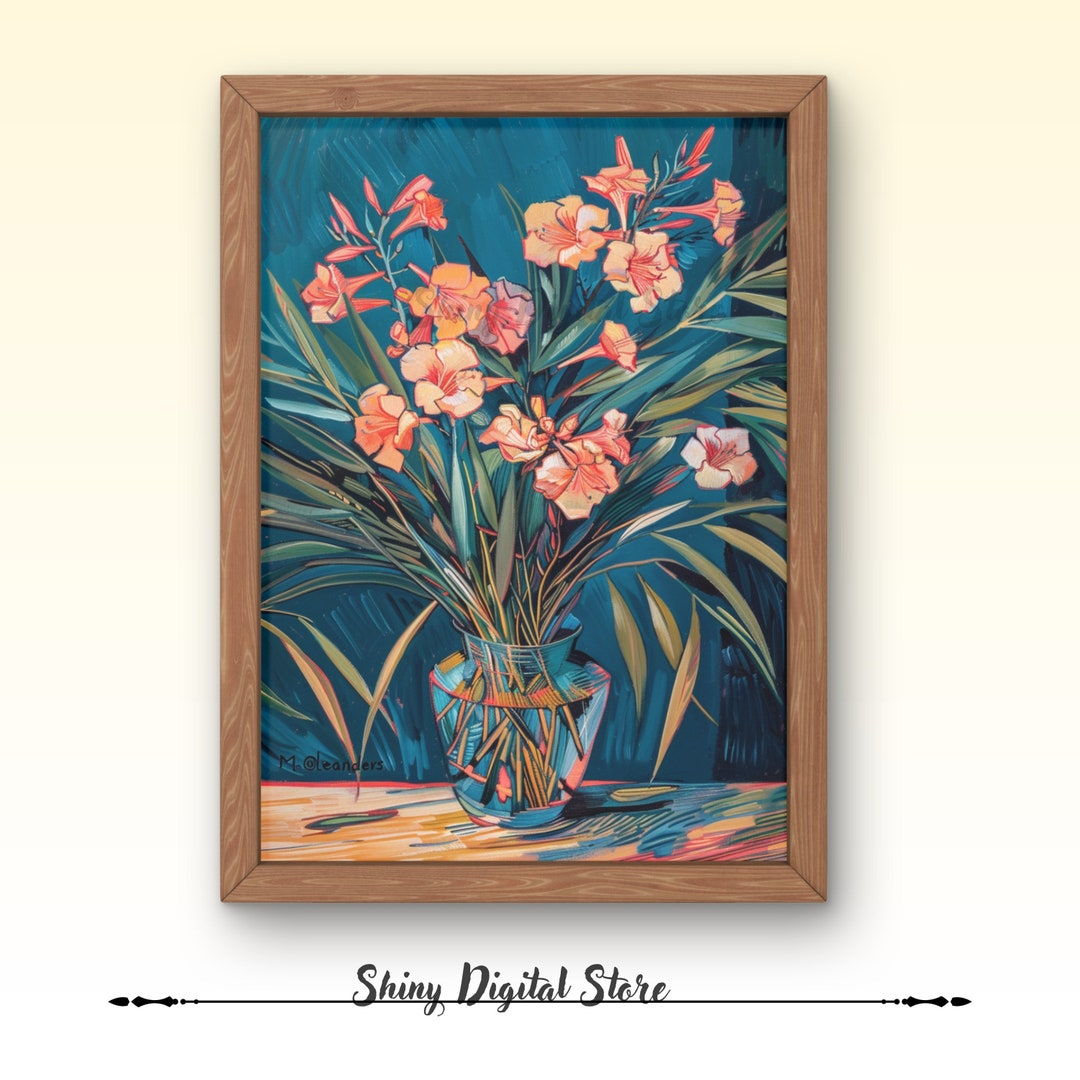 Vincent Van Gogh "oleanders" Printable Famous Art Prints. Instant ...