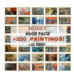 Picture Frame Bundles, Monet Art Collection | 200 Digital Paintings ...