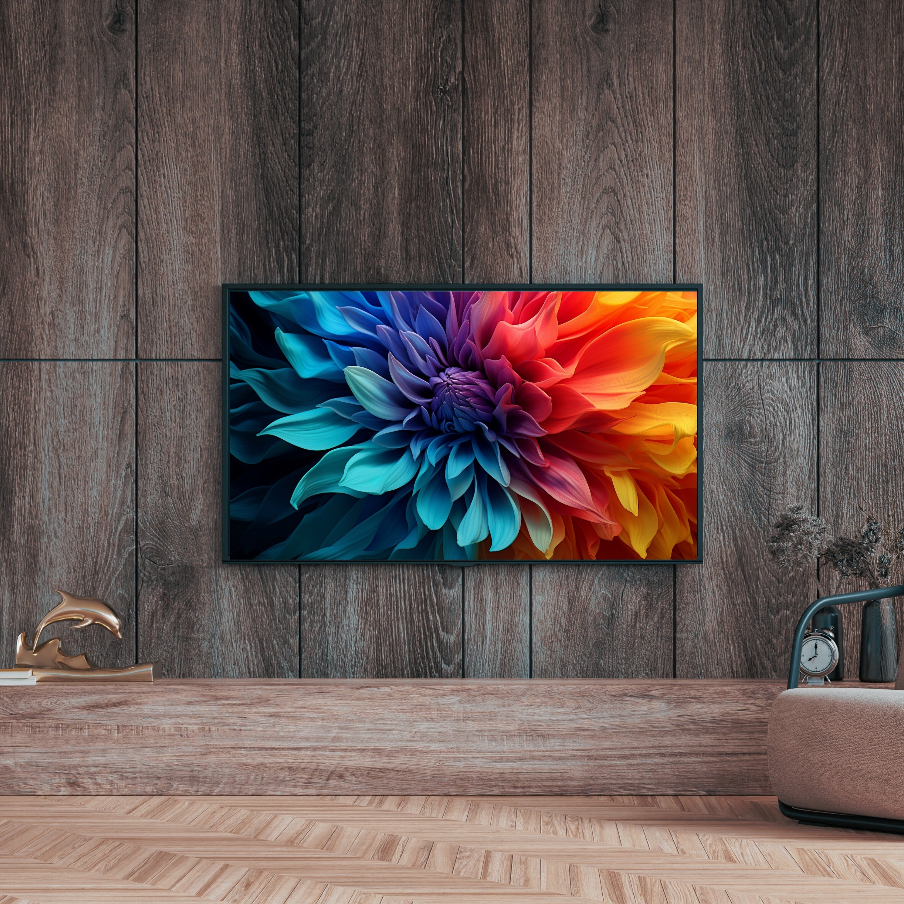 Abstract Flower Art for Frame TV Frame Tv Art Modern Frame Tv Art Work ...