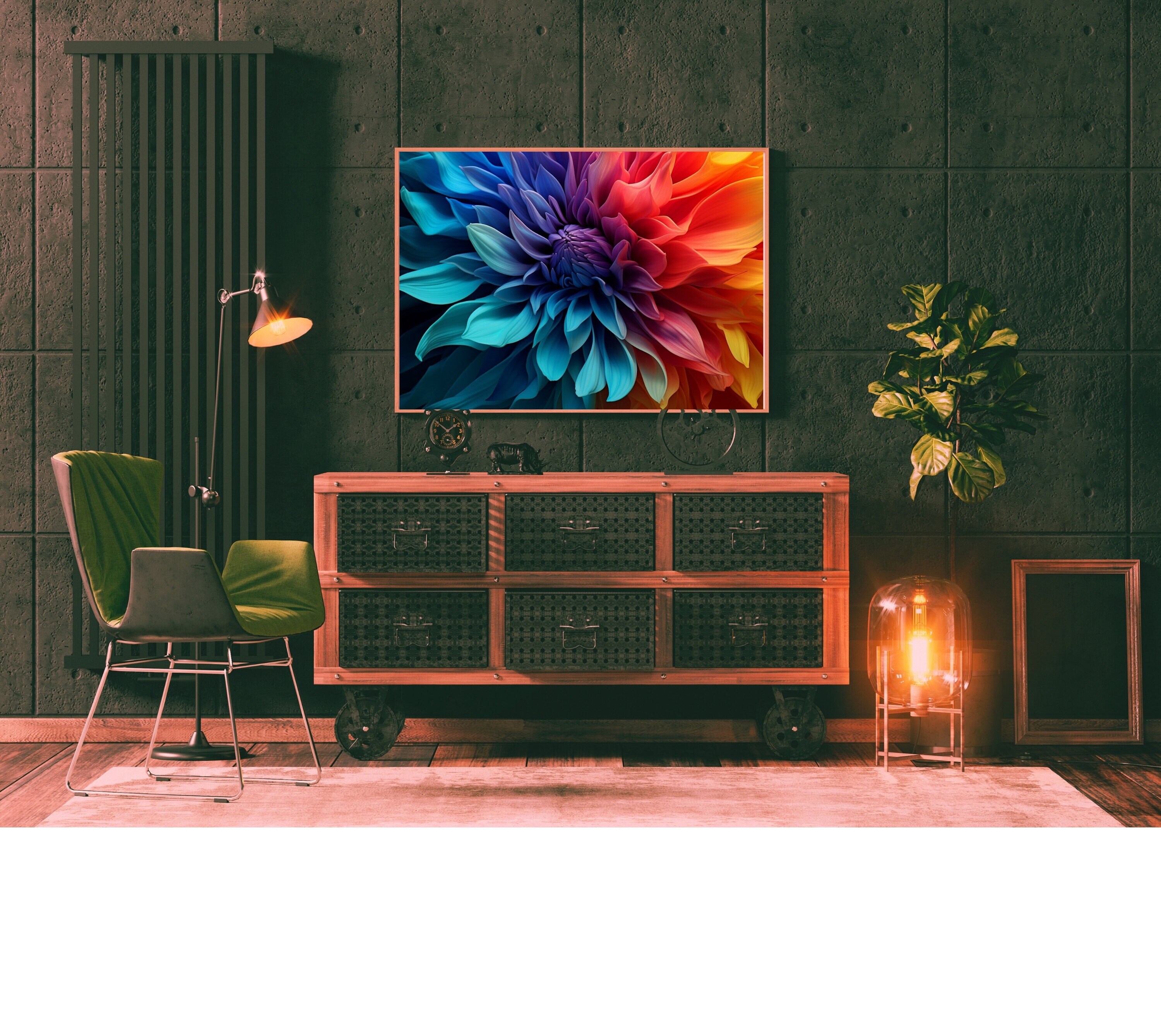 Abstract Flower Art for Frame TV Frame Tv Art Modern Frame Tv Art Work ...