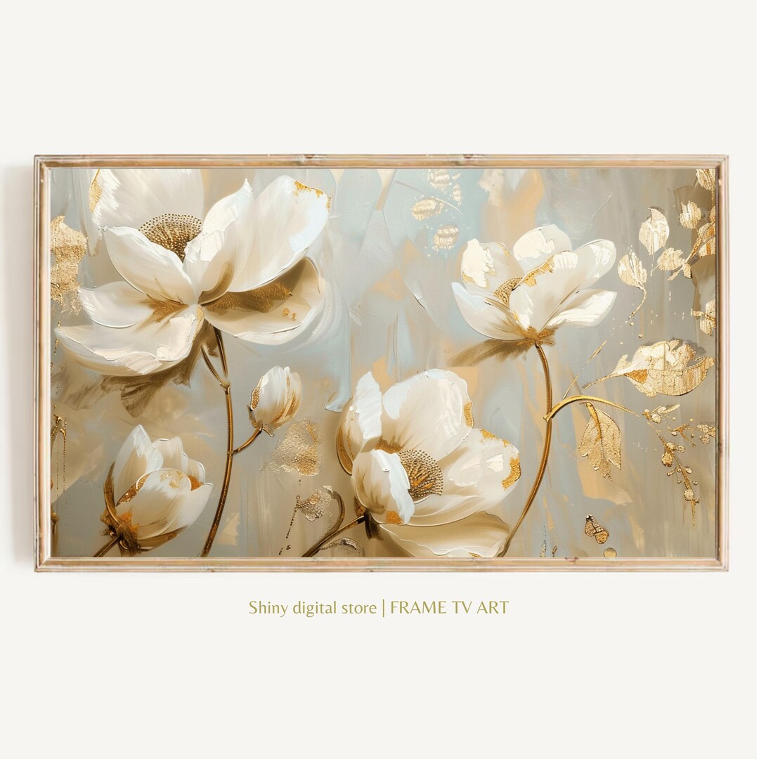 FRAME TV Spring Art | Neutral Frame Tv Flower Digital Download ...