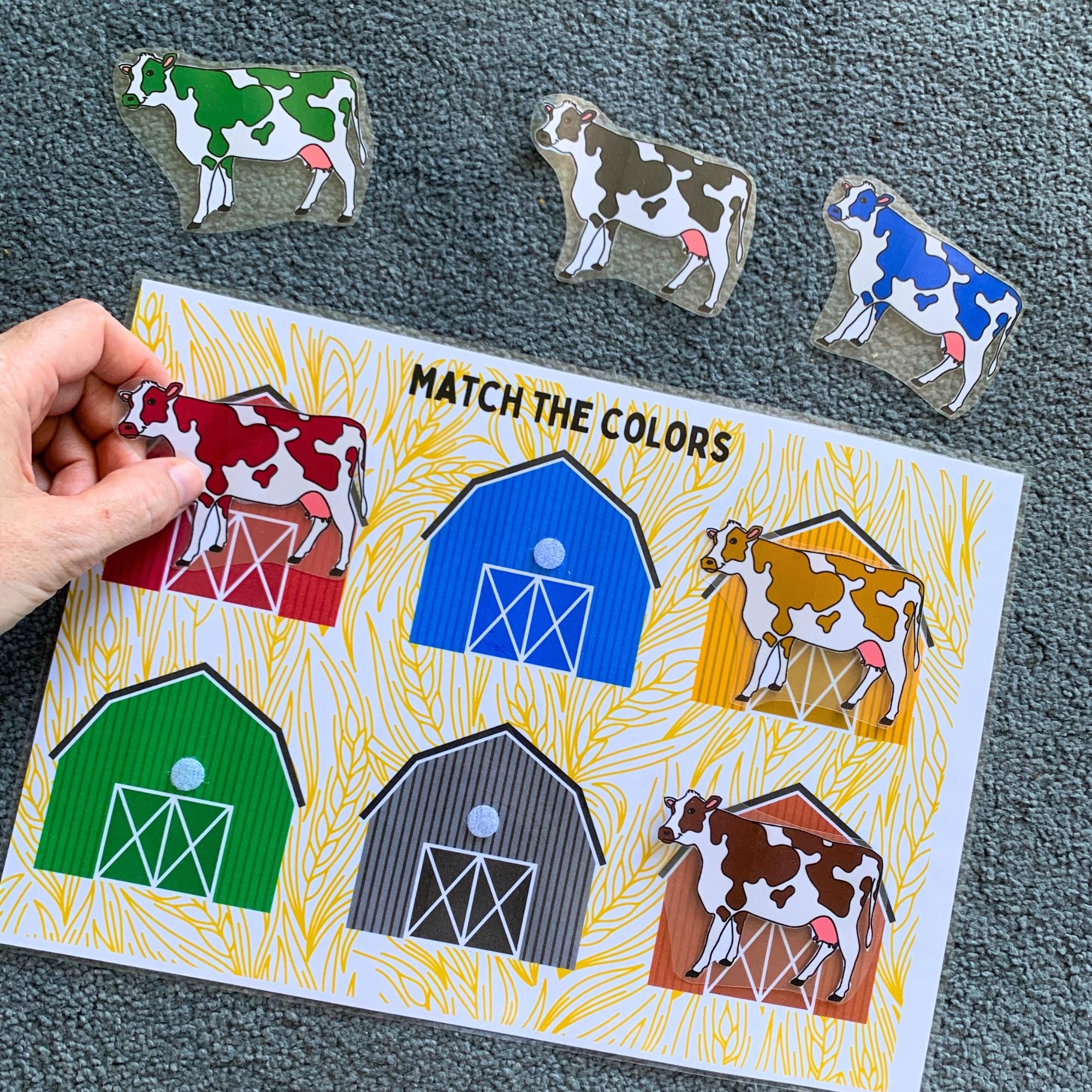 Farm Busy Book Toddler : Printable Quiet Book for Toddler. Preschool ...